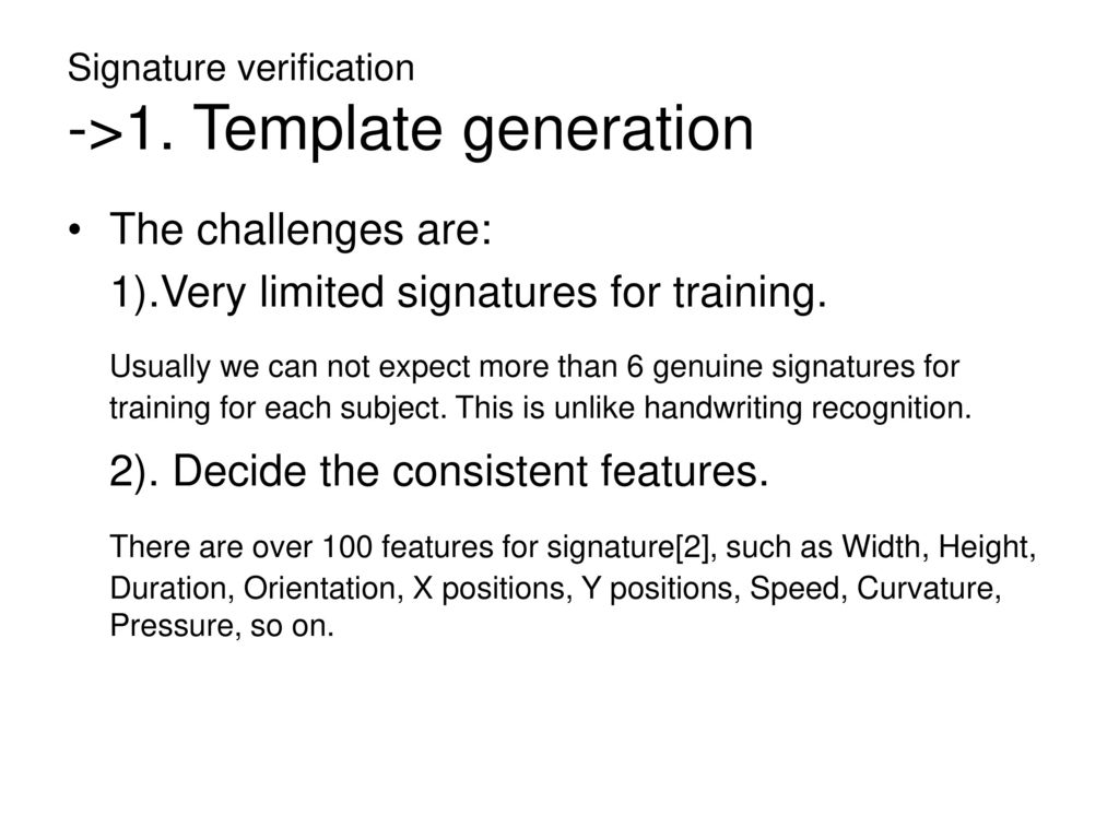 Online Signature Verification Ppt Download